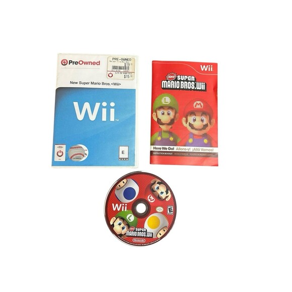 Video Games & Consoles | New Super Mario Bros Wii Nintendo Game Disc ...